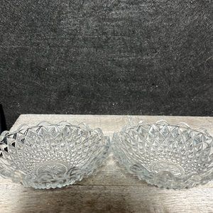 Made in Italy | Accents | Vintage Set2 Clear Glass Trinket Dishes Made ...